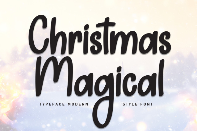 Magical Christmas Handwritten Font - Befonts