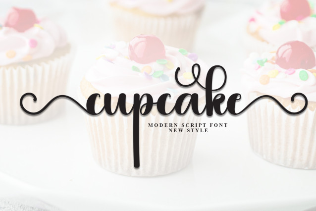 Cupcake Handwritten Font - Befonts