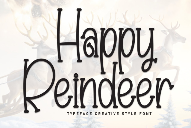Happy Reindeer Font - Download Free Font