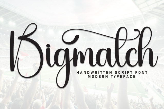 Bigmatch Handwritten Font - Befonts
