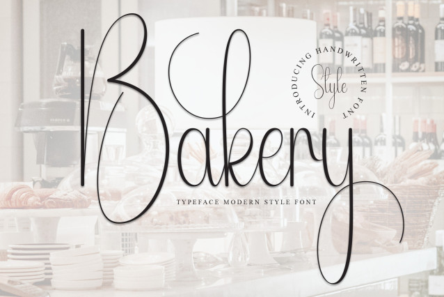 Bakery Handwritten Display Font - Download Free Font