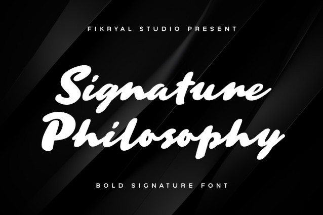 Signature Philosophy – Bold Signature Font - Download Free Font