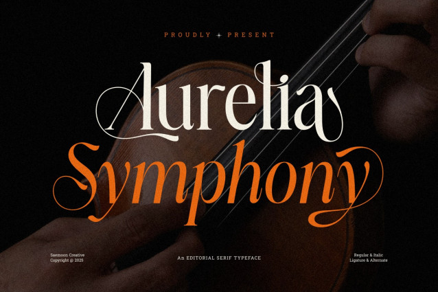 Aurelia Symphony Font - Download Free Font
