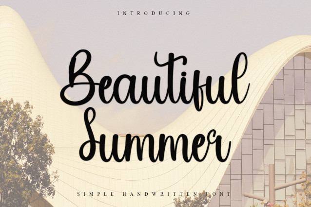 Beautiful Summer Script Font - Befonts