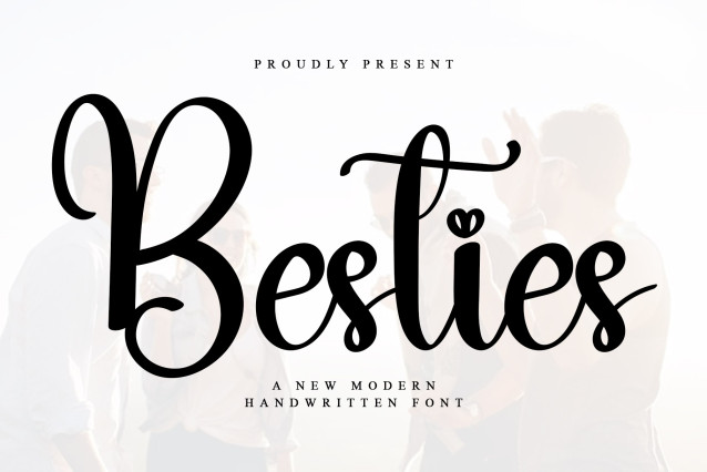Besties Calligraphy Font - Befonts