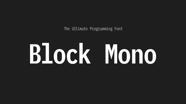 Block Mono Font Family - Download Free Font