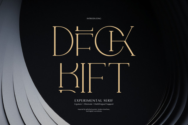 Deck Rift | Experimental Serif Font - Befonts