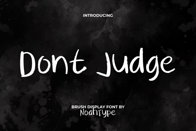 Dont Judge Font - Download Free Font