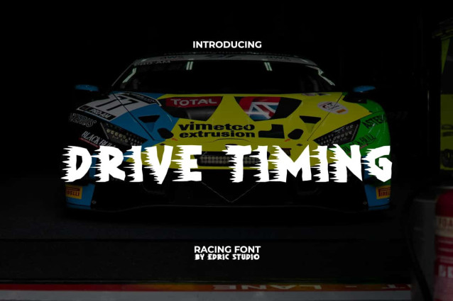 Drive Timing Font - Download Free Font