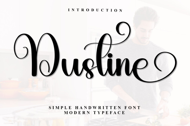 Dustine Calligraphy Font - Download Free Font