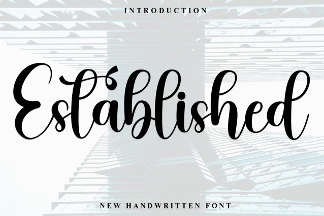 Established Handwritten Font - Befonts