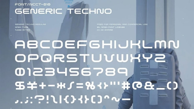 Generic Techno Font - Download Free Font