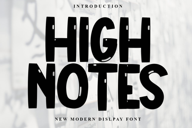 High Notes Display Font - Befonts