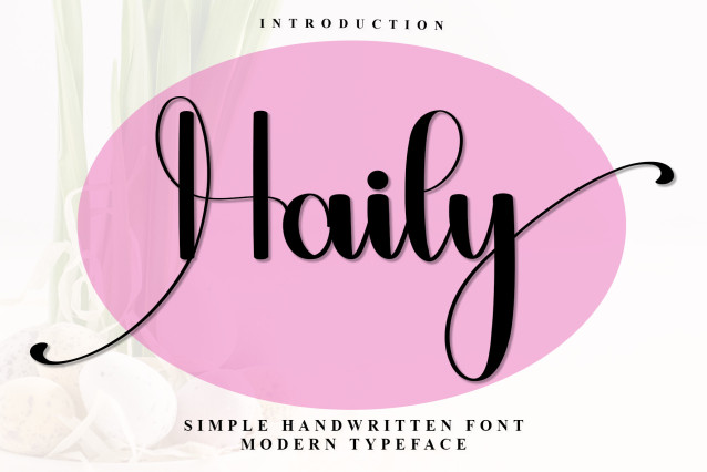 Haily Calligraphy Font - Befonts