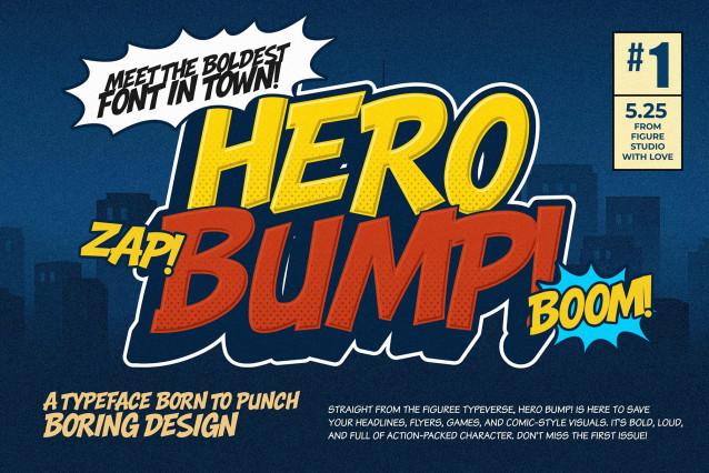 Hero Bump Font - Download Free Font