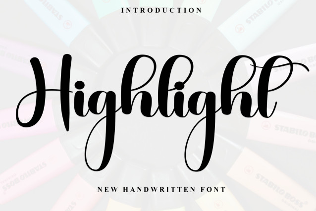 Highlight Script Font - Download Free Font