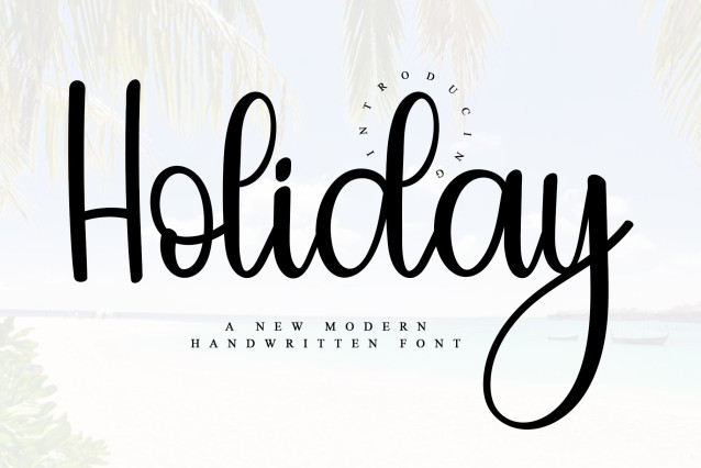 Holiday Script Typeface - Download Free Font