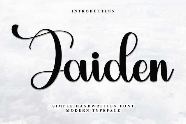 Jaiden Script Font - Download Free Font