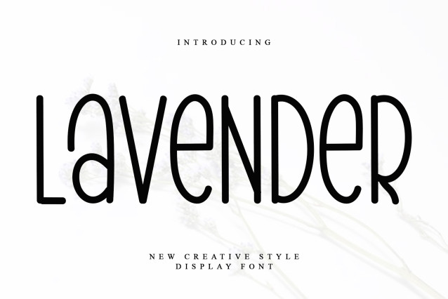 Lavender Display Font - Download Free Font