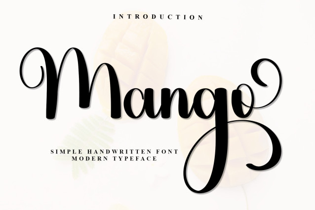 Mango Script Font - Download Free Font