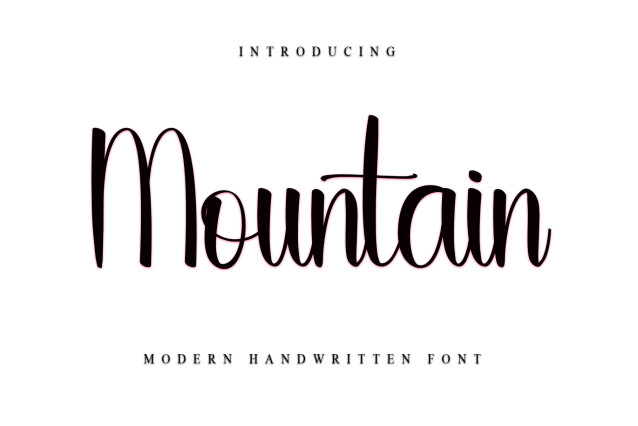 Mountain Script Handwritten Font - Download Free Font