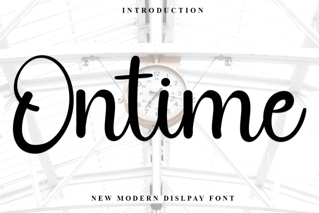 Ontime Script Font - Download Free Font