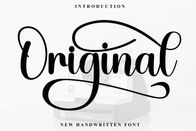 Original Handwritten Font - Download Free Font