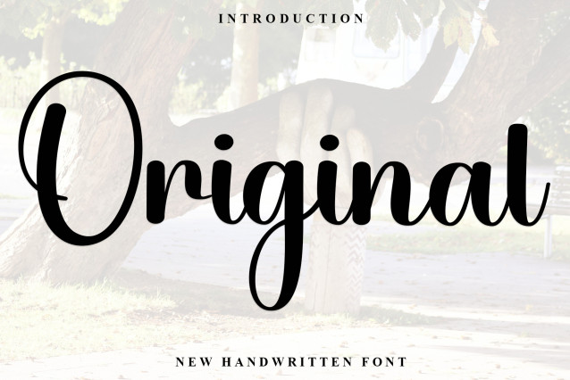 Original Script Handwritten Font - Download Free Font