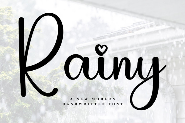 Rainy Script Font - Befonts