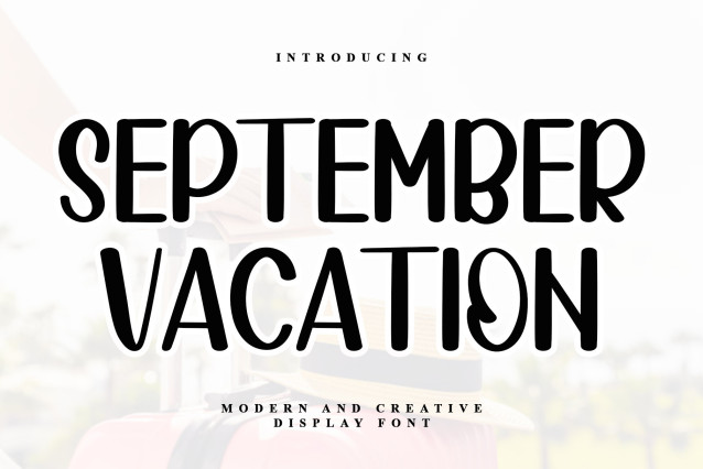 September Vacation Display Font - Befonts