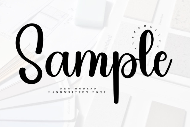 Sample Script Font - Befonts