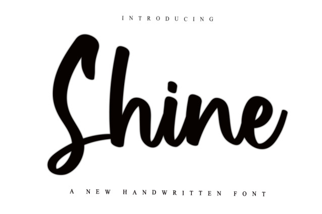 Shine Handwritten Font - Download Free Font