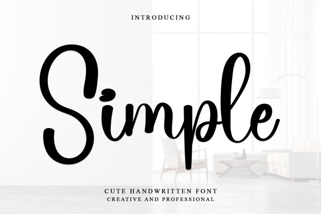 Simple Script Font - Download Free Font