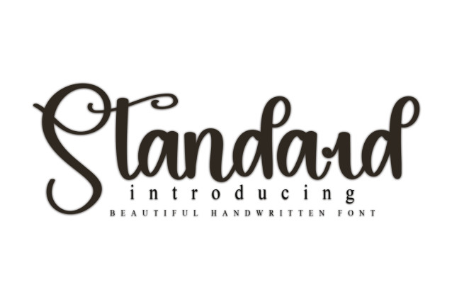Standard Handwritten Font - Download Free Font