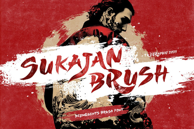 Sukajan Brush Font - Download Free Font