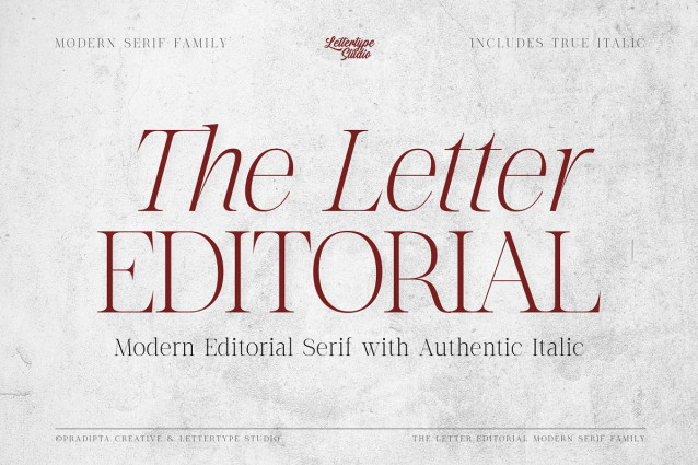 The Letter Editorial Font - Download Free Font