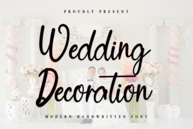 Wedding Decoration Script Font - Befonts