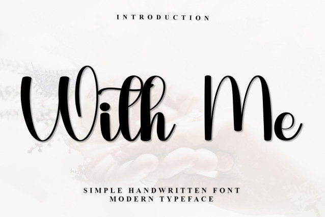 With Me Font - Download Free Font