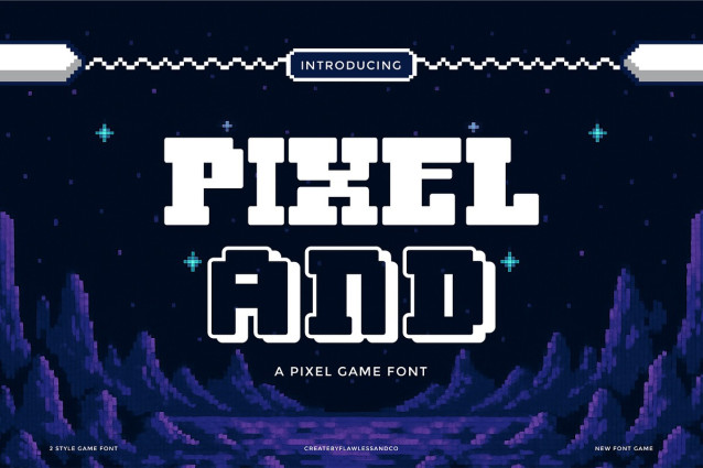 PIXELAND – A Bold Retro Pixel Font - Befonts