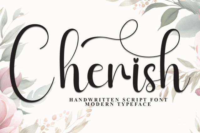 Cherish Handwritten Font - Befonts