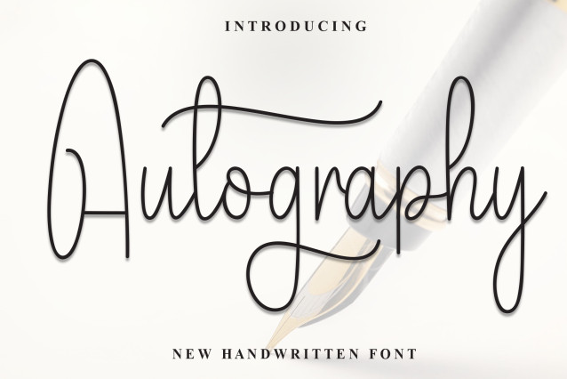 Autography Script Handwritten Font - Download Free Font