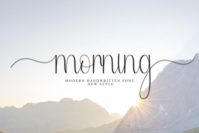 Morning Handwritten Script Font - Befonts