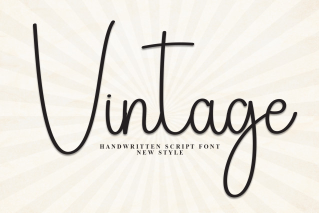 Vintage Handwritten Script Font - Befonts