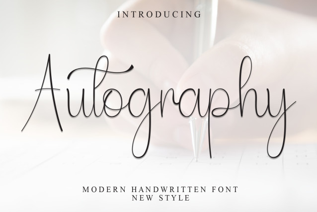 Autography Handwritten Script Font - Download Free Font