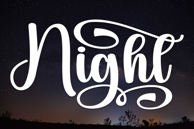 Night Calligraphy Font - Download Free Font