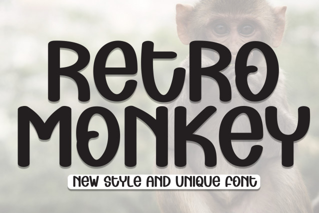 Retro Monkey Script Font - Befonts