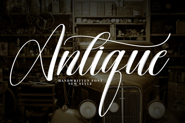 Antique Handwritten Font - Befonts