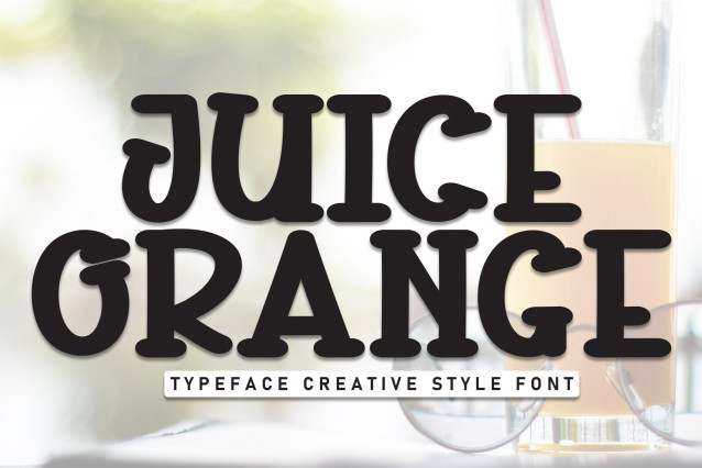 Juice Orange Script Font - Download Free Font
