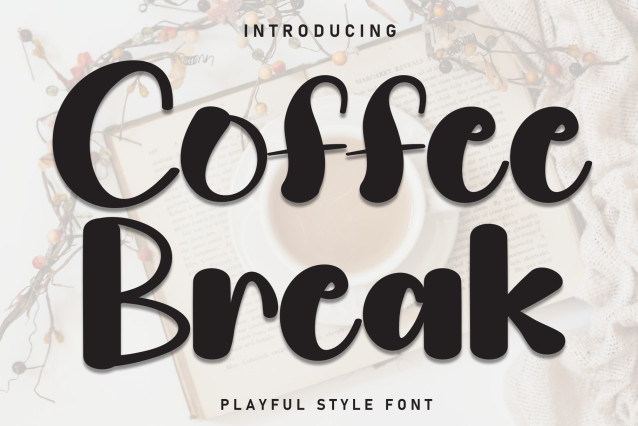 Coffee Break Handwritten Font - Befonts