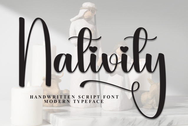 Nativity Handwritten Font - Befonts